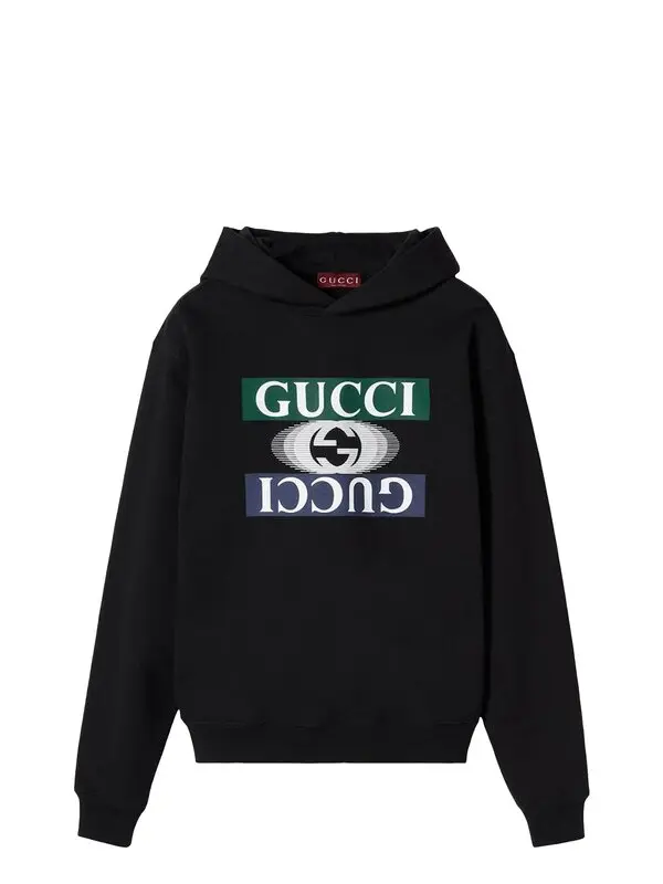 Gucci Felted Jersey Hoodie - Black