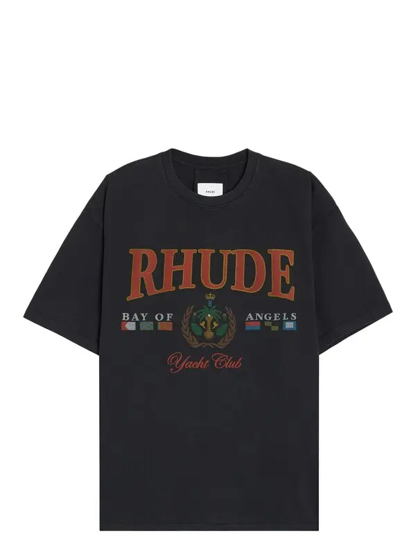 Rhude Bay Of Angels Yacht Tee - Black