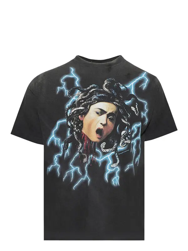 SAINT MXXXXXX Medusa Graphic Tee - Black
