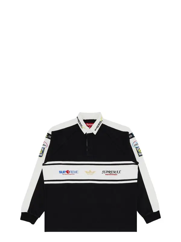 Supreme Chest Stripe Rugby - Black