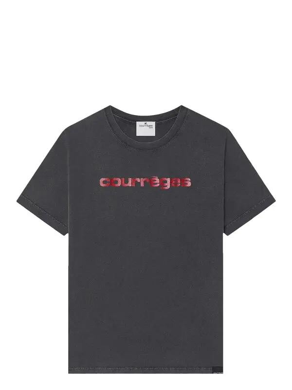 COURREGES Ac Printed Stone T-shirt - Grey