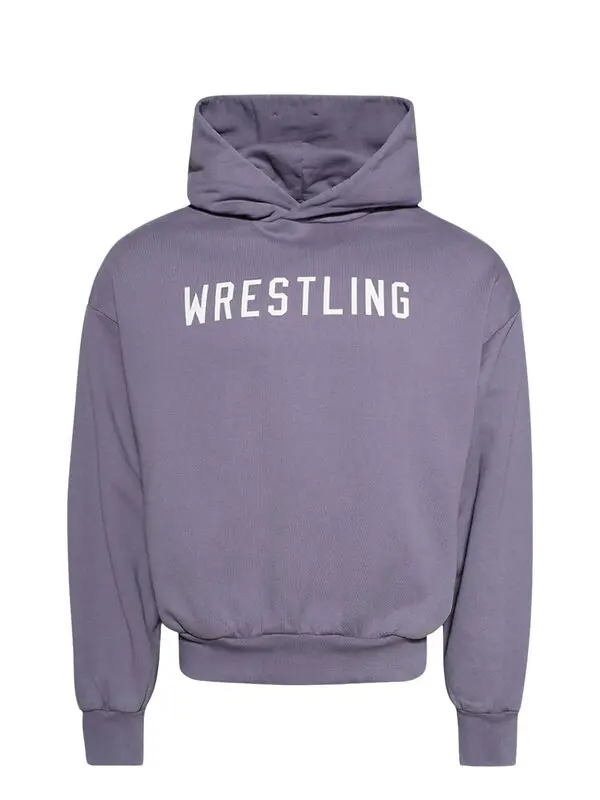 Fear Of God Heavy Fleece Vintage Shrunken Hoodie - Purple