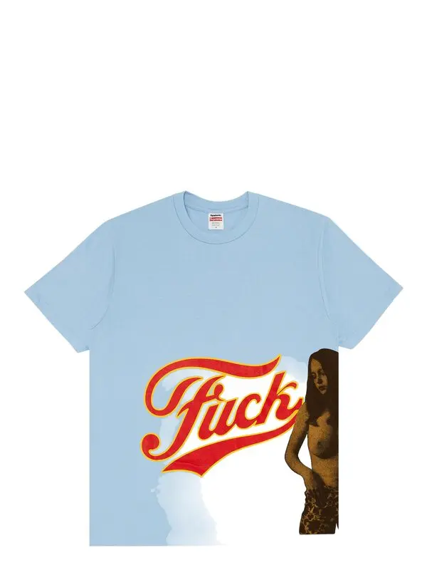 Supreme X Hysteric Glamour Fuck Tee 'powder - Blue