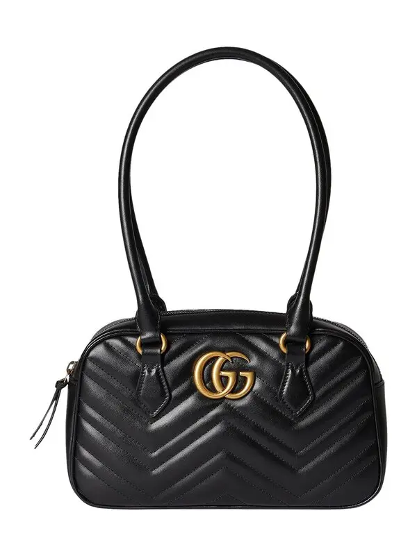 Gucci Marmont Small Top Handle Bag - Black
