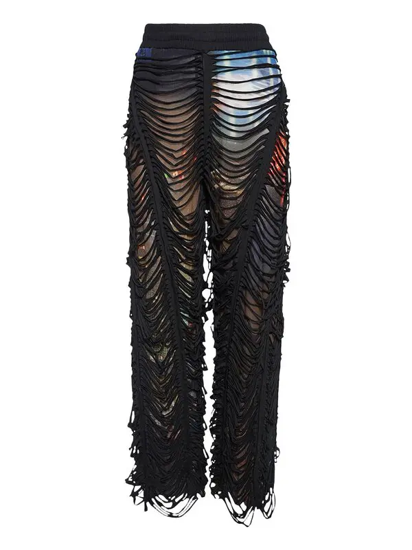 Jean Paul Gaultier Slashing City Pants - Brown