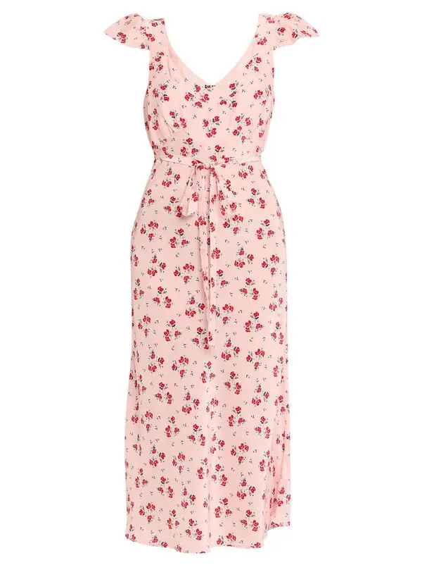 Ciao Lucia Aurora Floral Midi Dress - Pnk