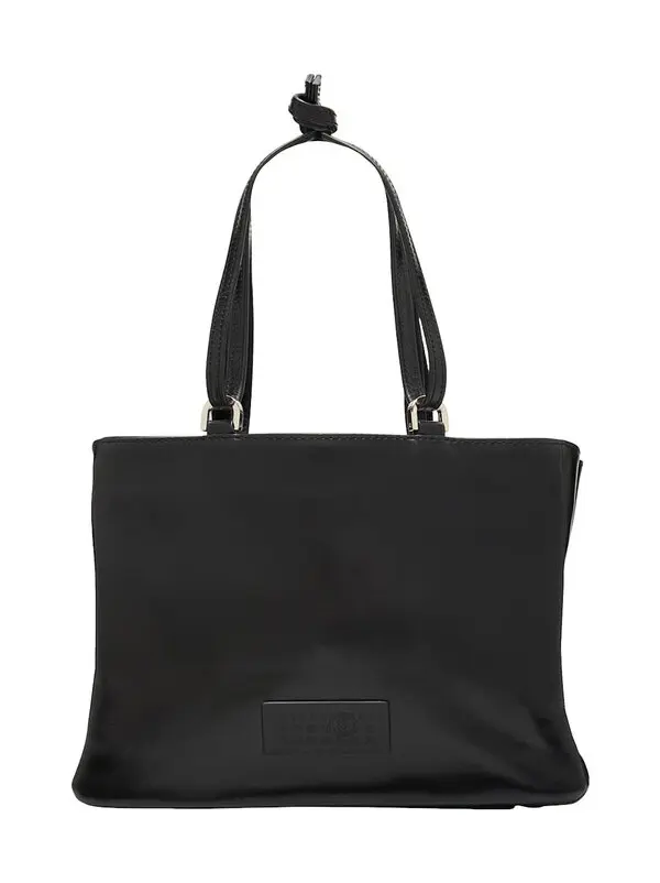 MAISON MARGIELA Numeric East-west Leather Tote Bag - Black
