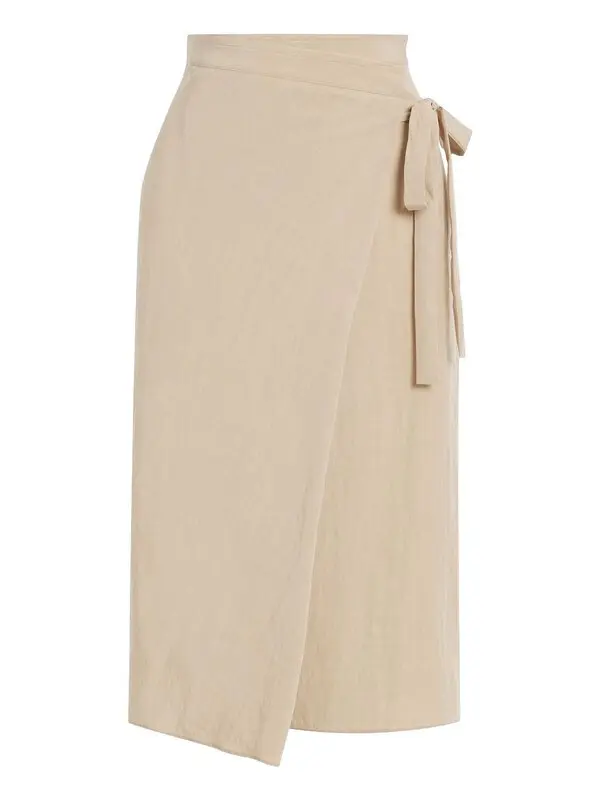 Vince Tencel™ Lyocell-blend Midi Skirt - Neutral