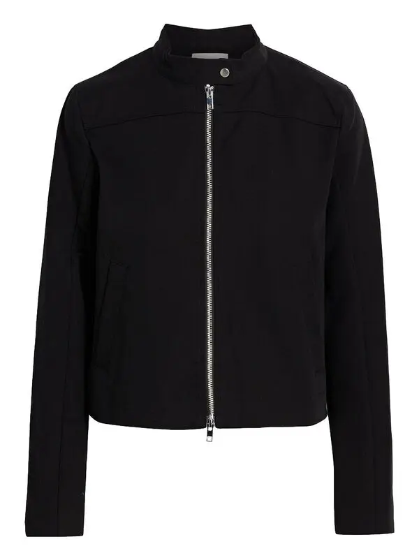 Vince Cotton-blend Bomber Jacket - Black