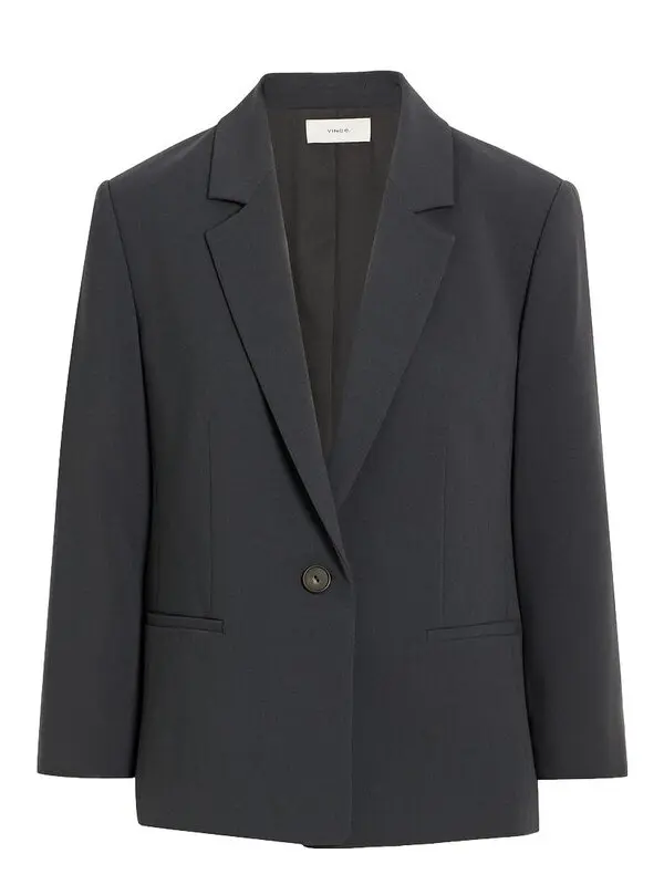 Vince Woven Blazer - Charcoal