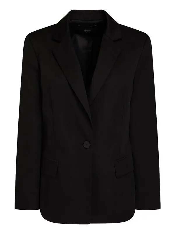JOSEPH Joaquim Cotton-sateen Blazer - Black