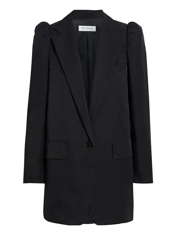 Max Mara Willy Cotton-blend Blazer - Black