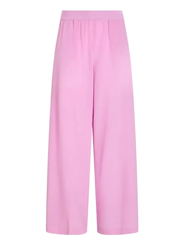 JOSEPH Hulin Silk Crepe De Chine Wide-leg Pants - Pink