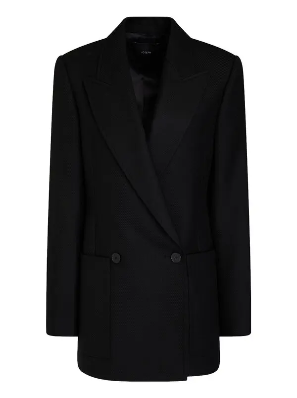 JOSEPH Florian Double-breasted Blazer - Black