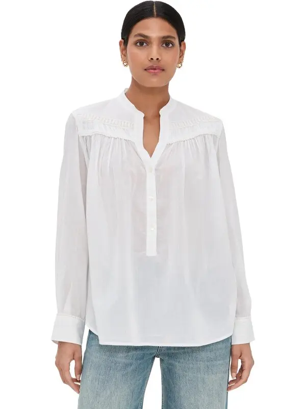 NILI LOTAN Clarys Top - Ivory