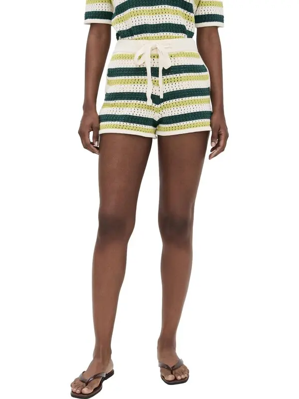 ALIGNE Faro Crochet Knitted Shorts - Multi
