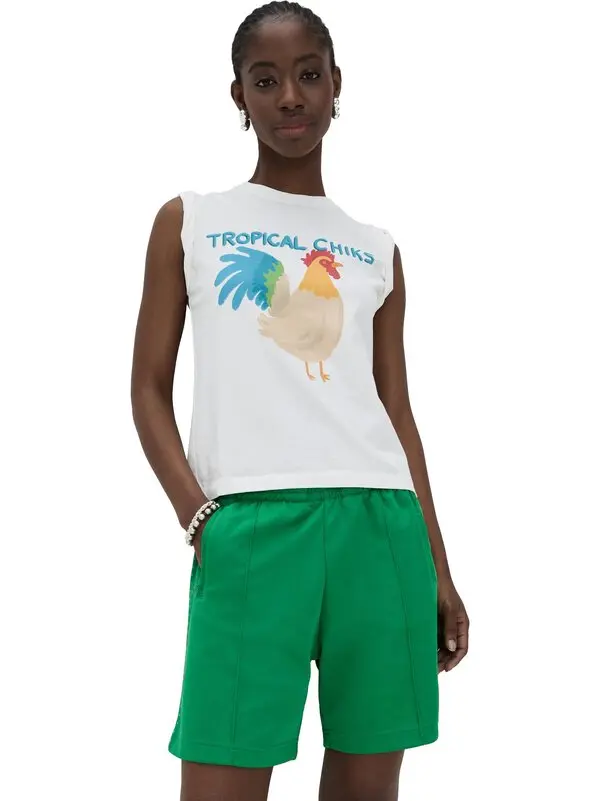 SIMONMILLER Tank - Tropical Chiks Graphic