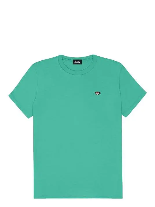 DALIX Coffee Cup Graphic Jersey Tee - Teal