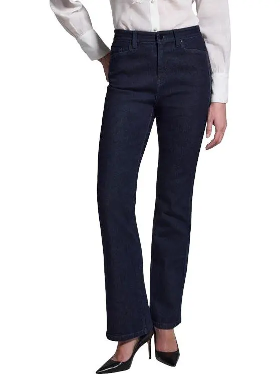 NIC+ZOE Breakaway Ribbon Trim Bootcut Jeans - Night