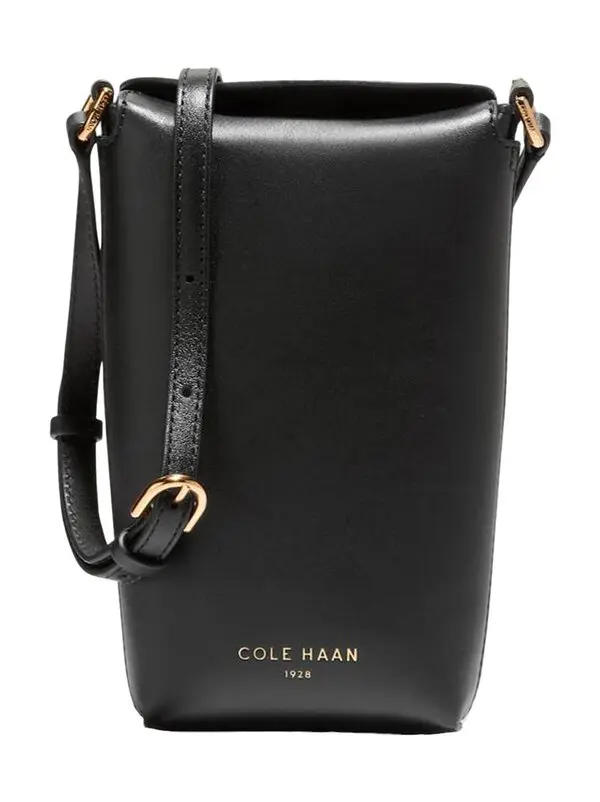Cole Haan Clarisse Leather Phone Crossbody Bag - Black