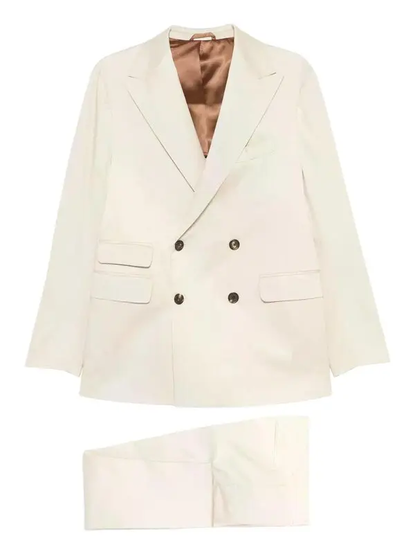 DOPPIAA Double-breasted Suit - Neutrals