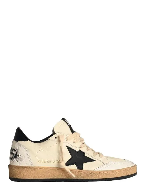 Golden Goose Ball Star Leather Sneakers - White