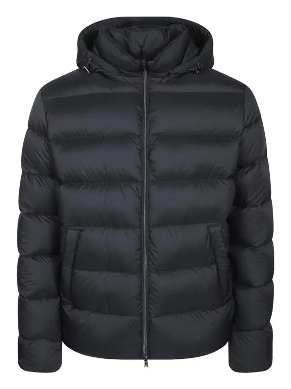Herno Hooded Down Jacket - Blue