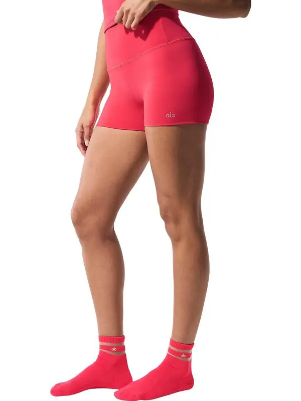 Alo Yoga 3" Softsculpt High-waist Precision Short - Candy Red