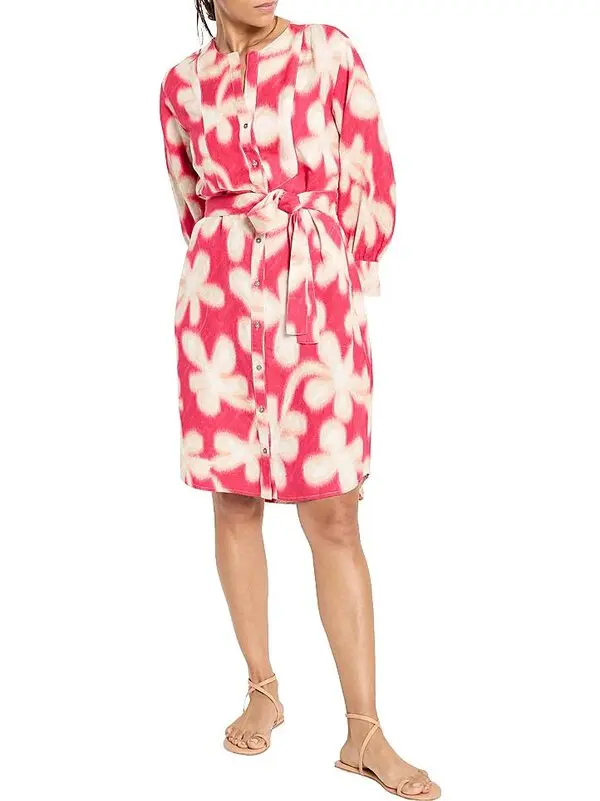 NIC+ZOE Glowing Flower Blouse Dress - Pink Multi