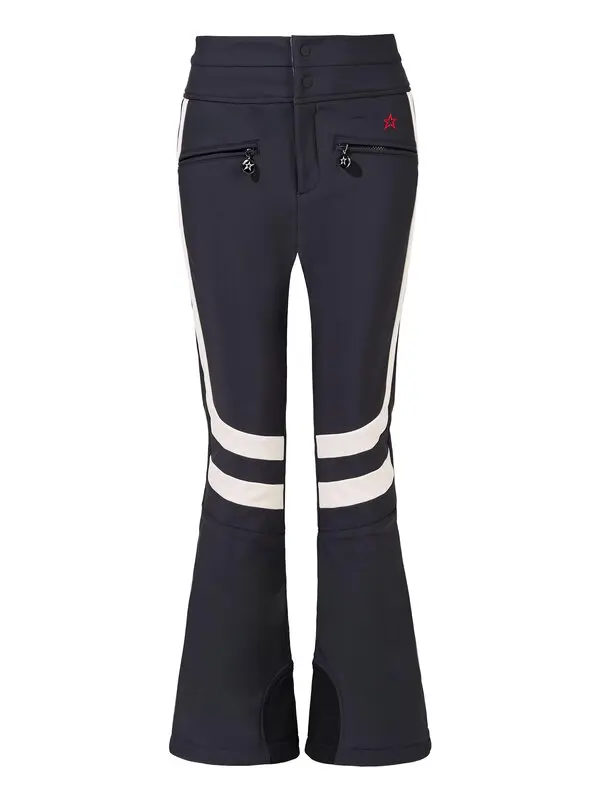 Perfect Moment High-waist Aurora Flare Ski Pant - White-black