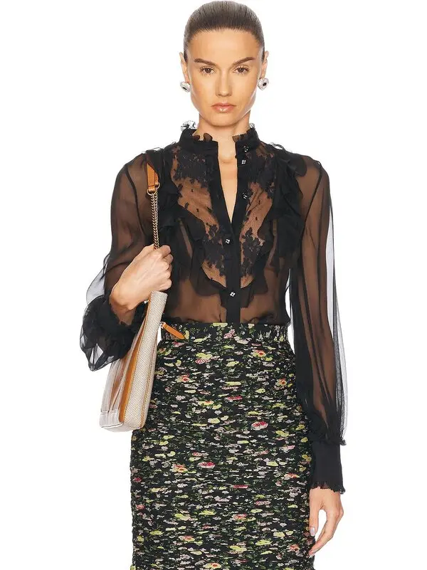 Valentino Garavani Sheer Blouse - Nero
