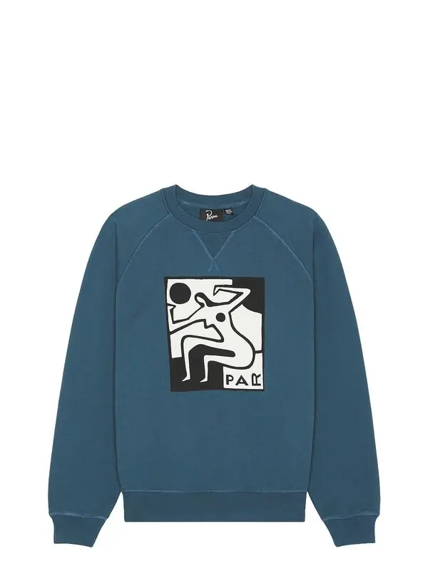 PARRA Ball Sports Crew Neck Sweatshirt - Dark Blue