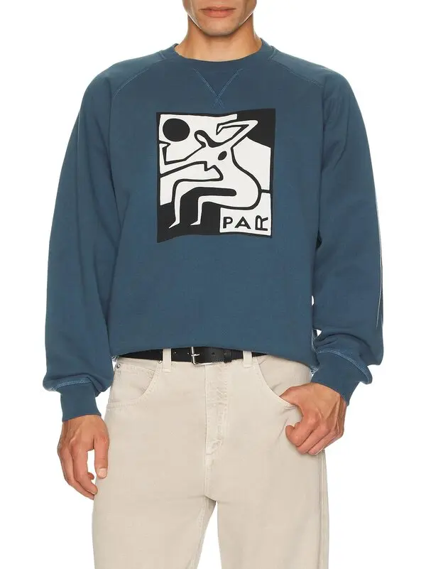PARRA Ball Sports Crew Neck Sweatshirt - Dark Blue
