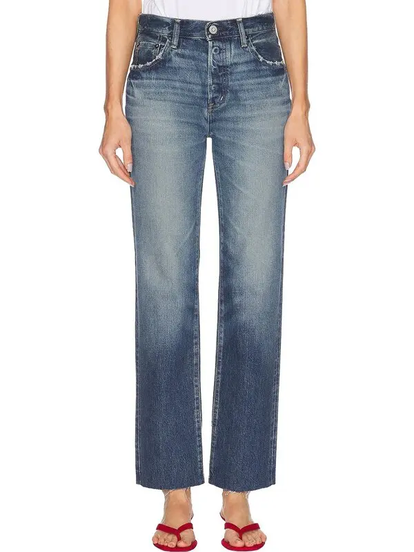 Moussy Vintage Gleason Straight Jeans - Blue