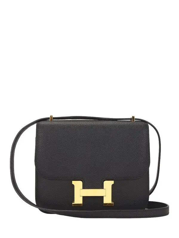 Hermès Epsom Mini Constance 18 Shoulder Bag - Black
