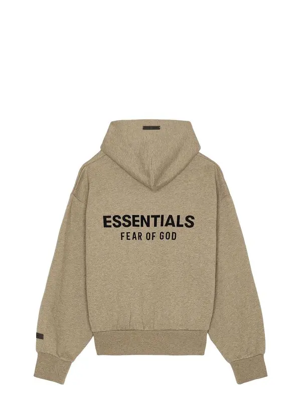 Fear Of God Classic Fit Fleece Zip Up Hoodie - Homestead Heather