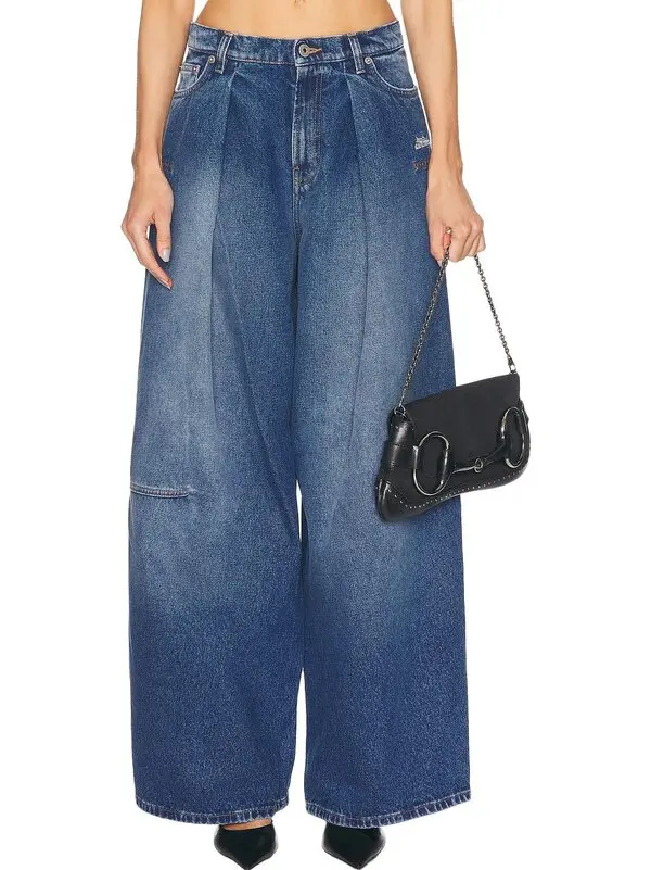 JEAN PAUL GAULTIER Wide Leg Jeans - Vintage Blue