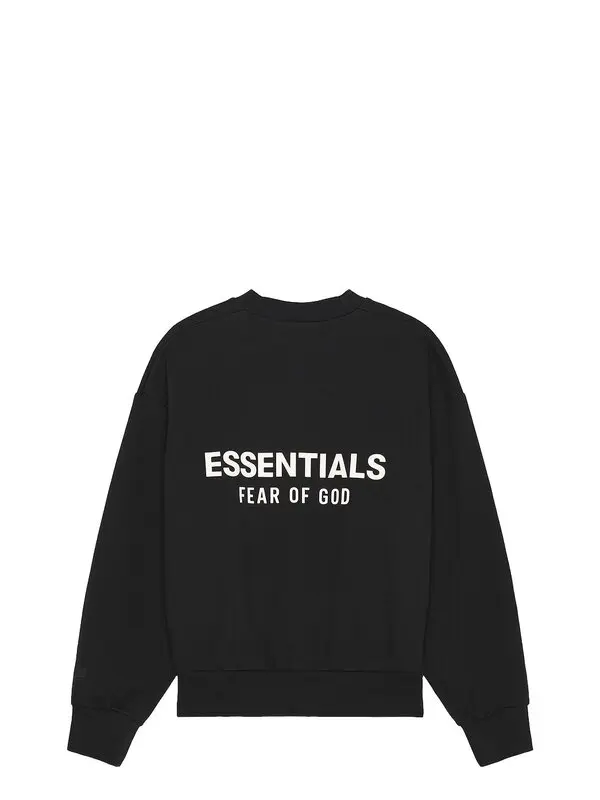 Fear Of God Classic Fit Fleece Crew Neck Sweatshirt - Jet Black