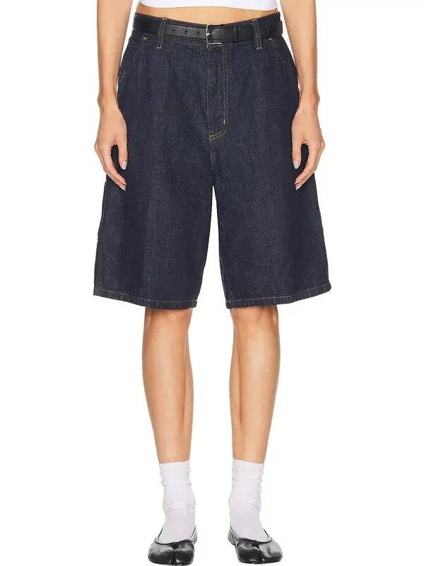 Carhartt Work In Progress Brandon Single Knee Denim Shorts - Blue