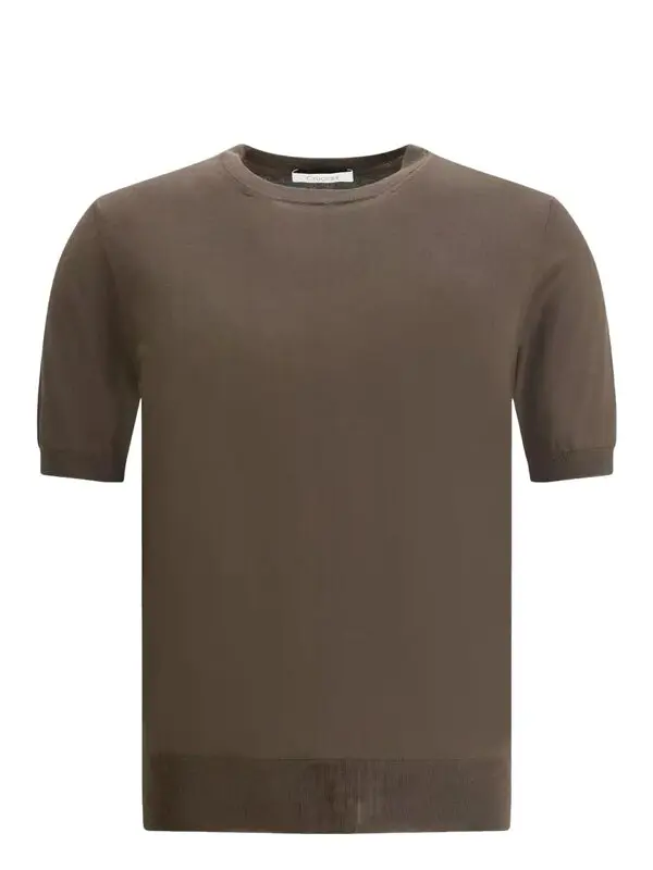 CRUCIANI Cotton T-shirt - Brown