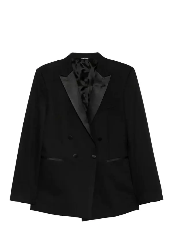 ERALDO Double-breasted Blazer - Black