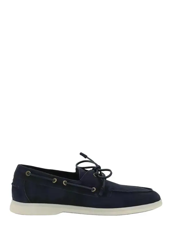 Loro Piana City Boat Shoes - Blue