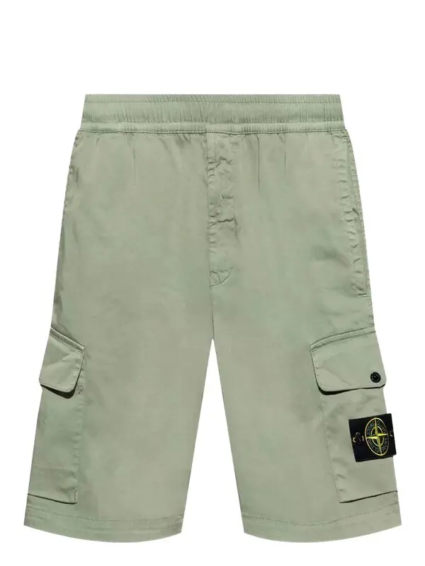 Stone Island Paracadute Cargo Shorts - Green
