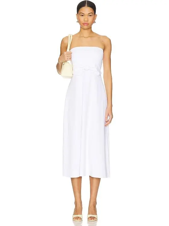 Susana Monaco Strapless Bow Midi Dress - Sugar