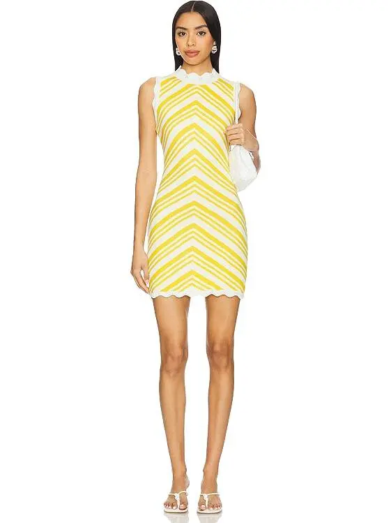 CAPITTANA Isabella Mini Dress - Yellow