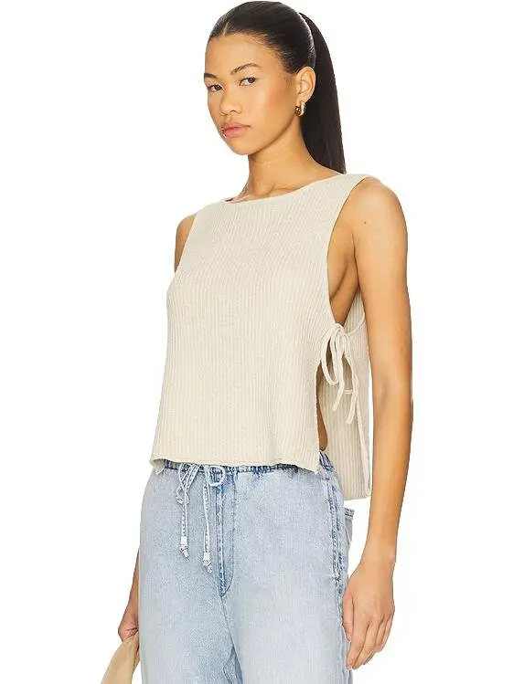 Free People Lizzie Sweater Top - Summer Sand