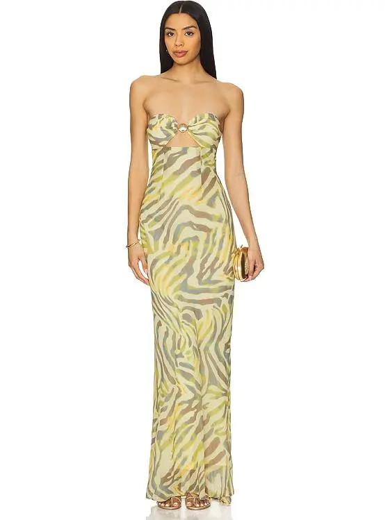 RUNAWAY THE LABEL Midal Maxi Dress - Sivella Print