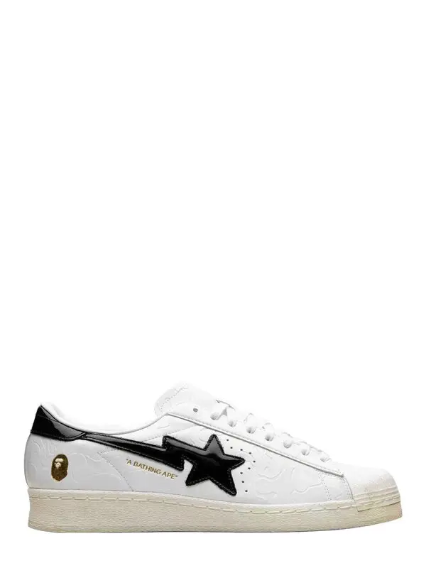 Adidas X A Bathing Ape Superstar Sneakers - White