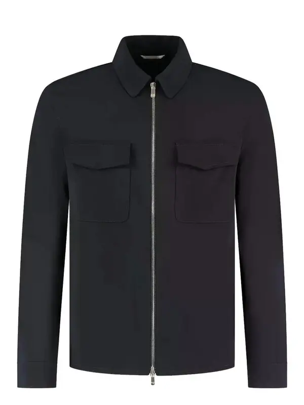 Marco Pescarolo Zip-up Overshirt - Blue