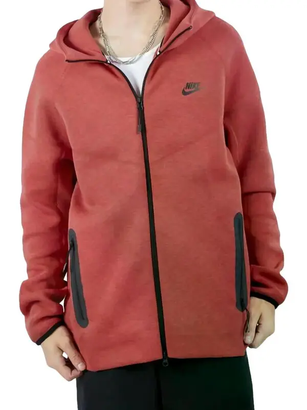 Nike Tech Fleece Windrunner Hoodie - Red